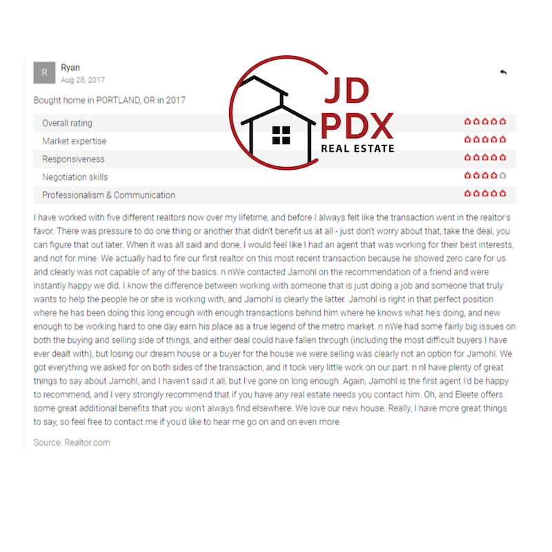 Testimonials - JD PDX Real Estate