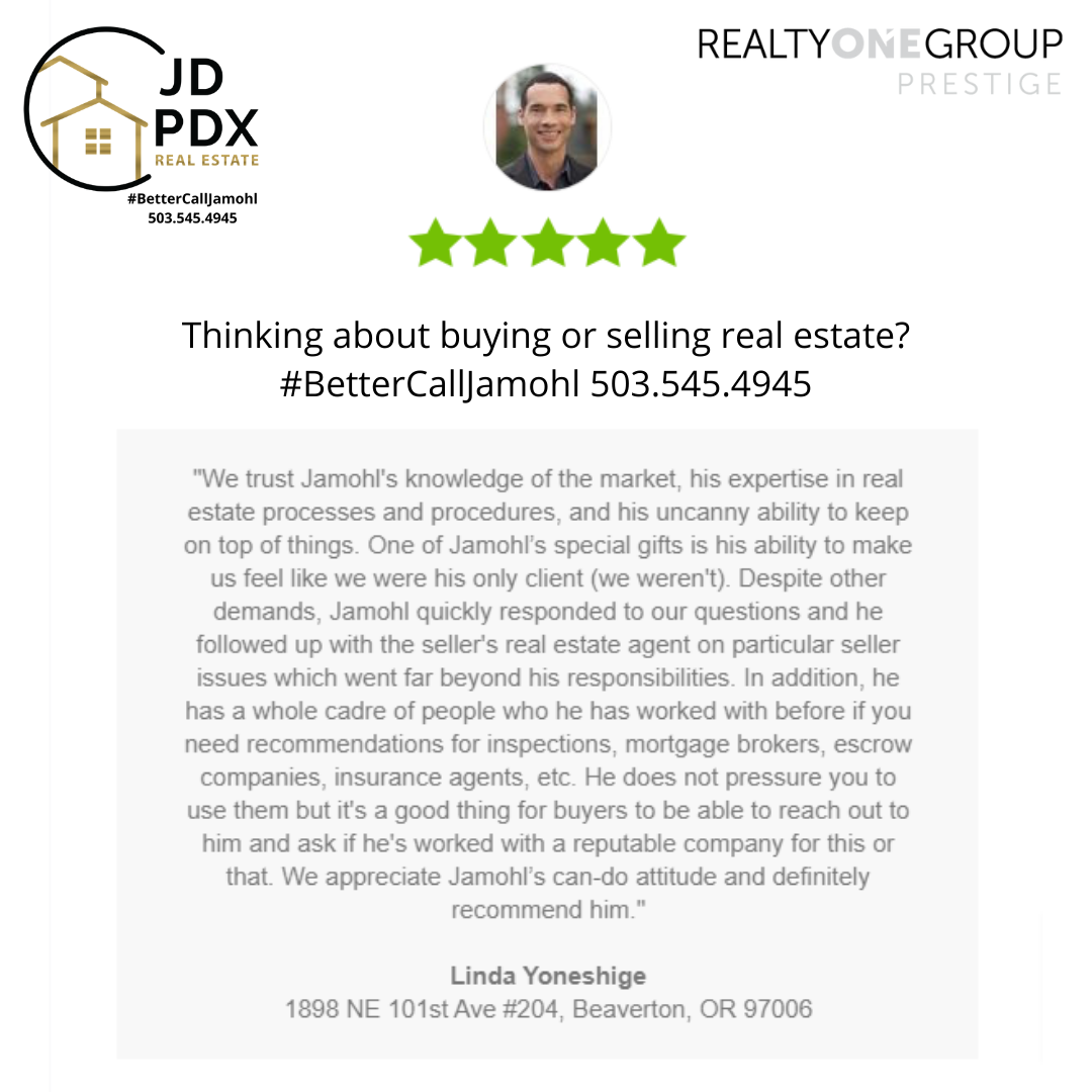 Testimonials - JD PDX Real Estate